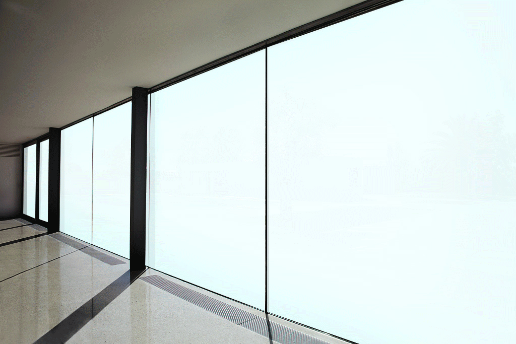 Privacy switchable smart glass, control it transparent or opaque at ...